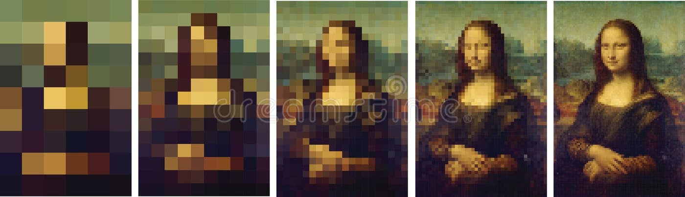 Mona Lisa Pixel Art 32x32 Stock Illustrations – 16 Mona Lisa Pixel Art ...