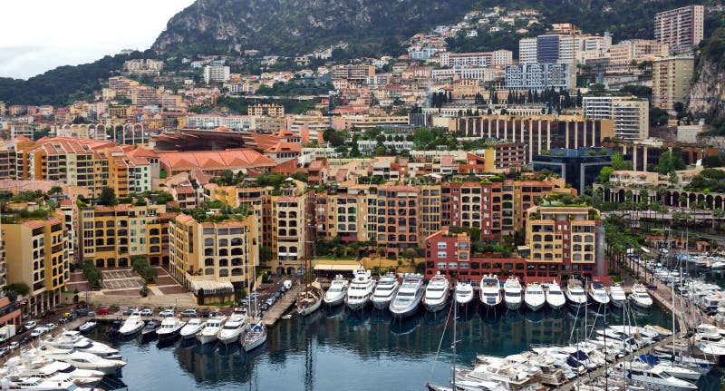 Monaco - Fontvieille hamn arkivfoto. Bild av europa, destination - 31243250