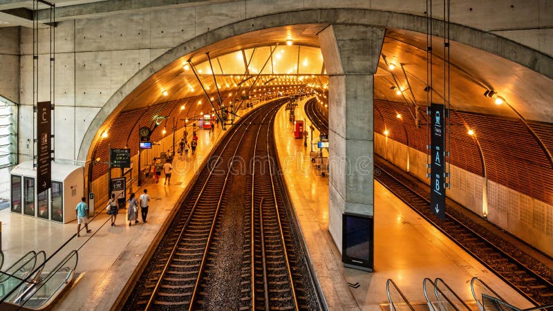 View of Underground Metro in Monaco Editorial Photography - Image of ...