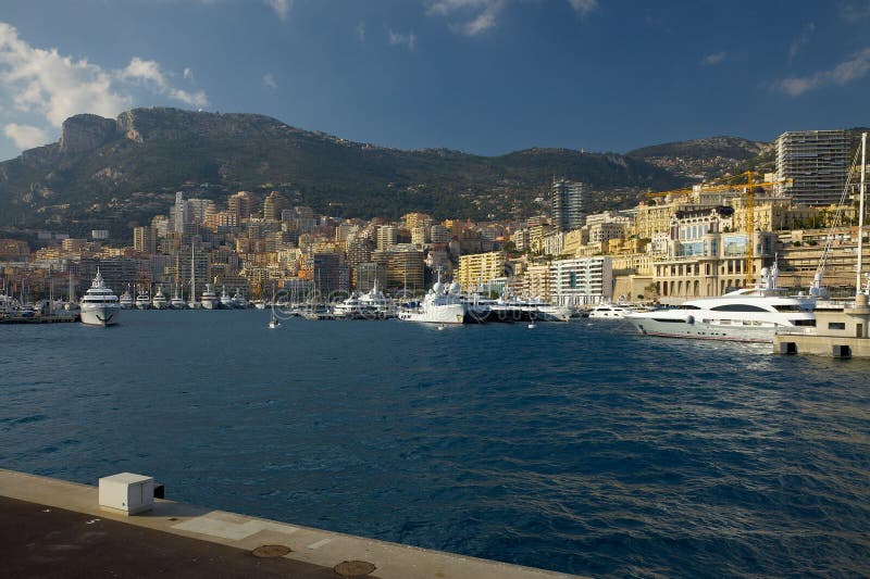 Monaco stock photo. Image of sailing, building, scenic - 33776860