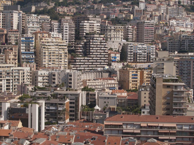 Monaco, Building with Round Balconies Stock Image - Image of detail ...