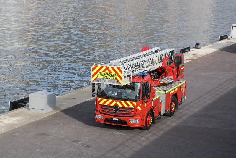 Monaco firefighters editorial image. Image of truck - 304810585