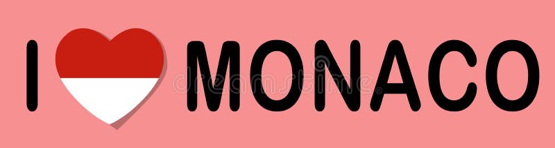 Monaco flag text font stock illustration. Illustration of national ...