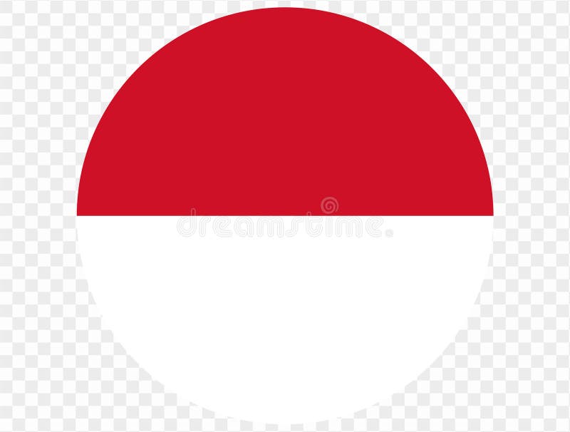 Monaco Flag Button on Png or Transparent Background. Vector ...