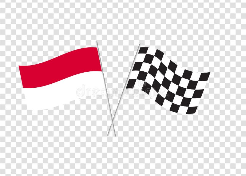Monaco Flag and Racing Flag. Graphics and Design Stock Vector ...