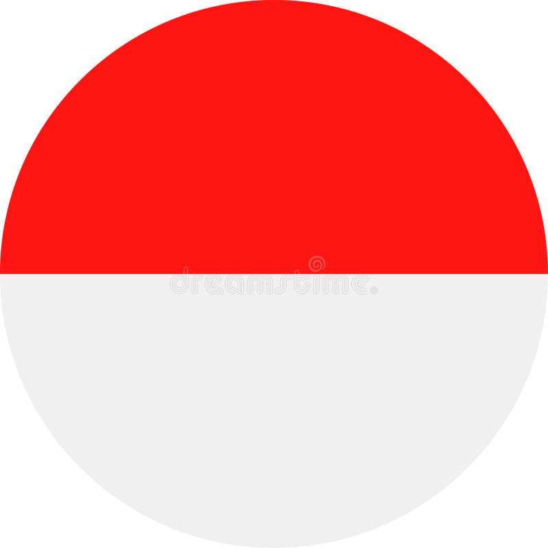 Monaco Flag Round Pin Vector Icon Stock Illustration - Illustration of ...