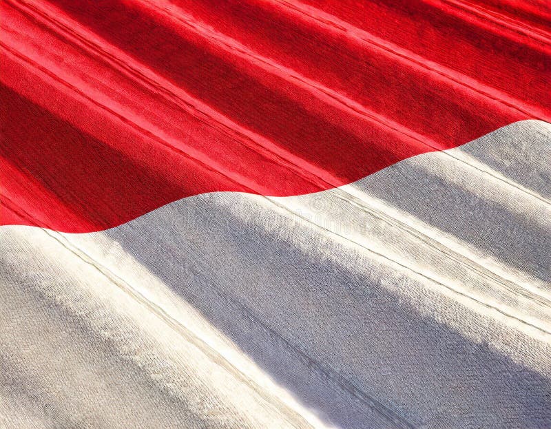 Monaco Flag Waving on the Wind Stock Illustration - Illustration of ...