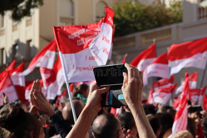 Flags of Monaco on the National Day of the Principality - the Sovereign ...