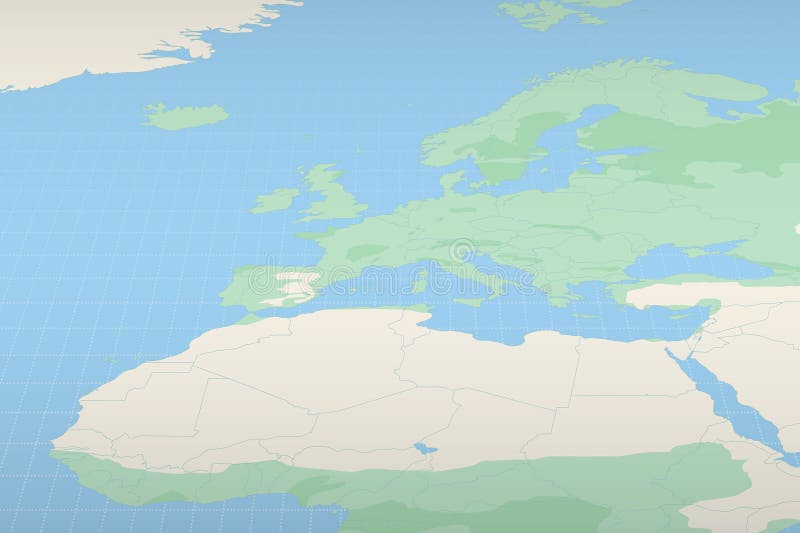 Monaco Highlighted on a Detailed Map, Geographic Location of Monaco ...