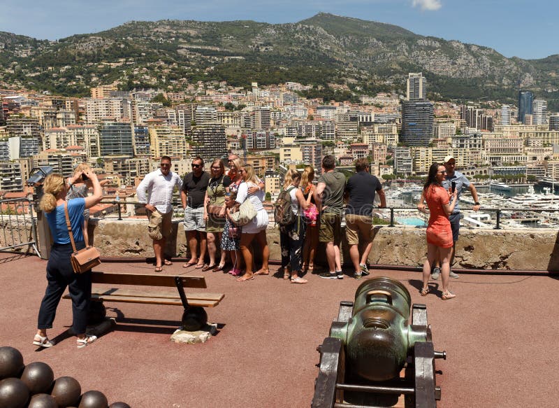 Monaco - June 23, 2019: Crowd Tourists in the Centr of Monaco Editorial ...