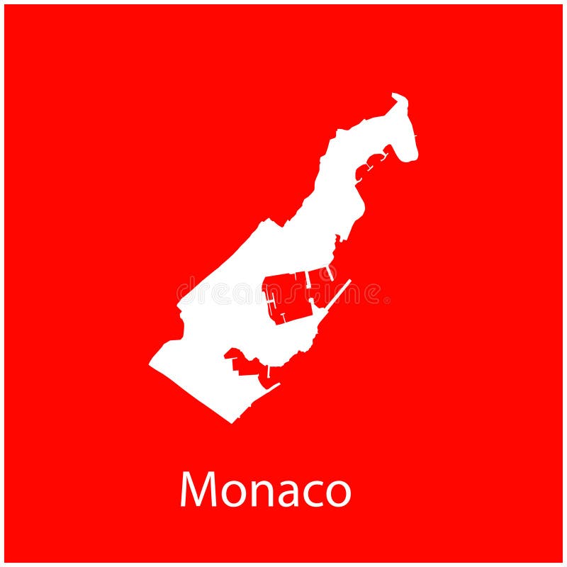Monaco map icon vector stock illustration. Illustration of world ...