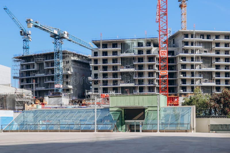 Construction of the New Portier Eco-Quarter Named "Anse Du Portier" in ...