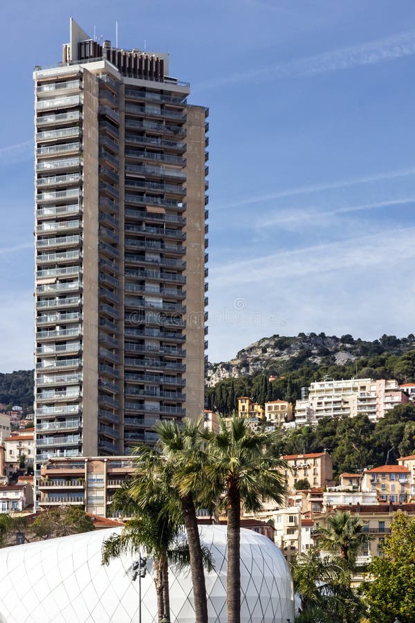 Monaco and Monte Carlo Principality. Town Modern Building Stock Photo ...