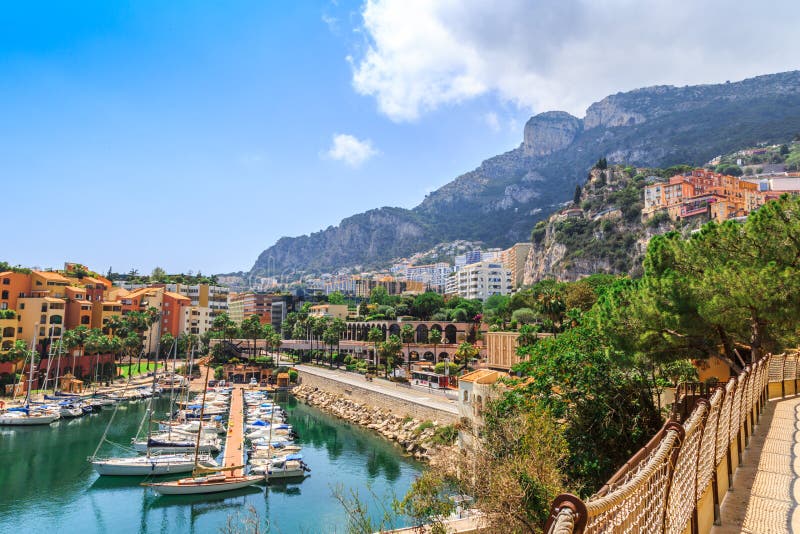 Monaco Monte Carlo Sea View Stock Image - Image of cote, mountain: 76266309