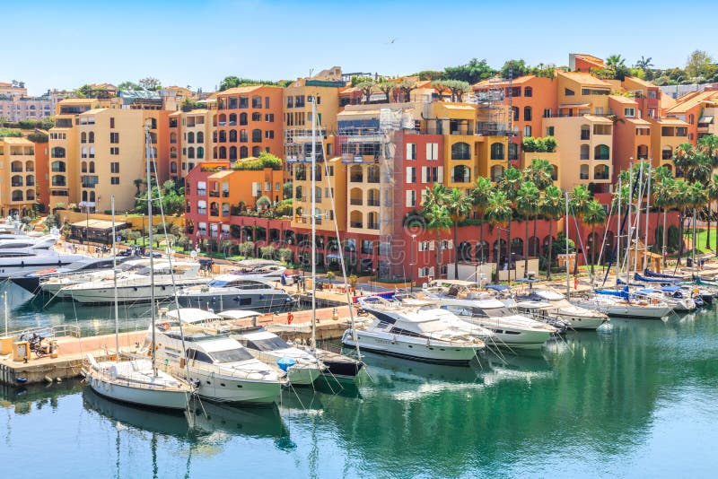 Monaco Monte Carlo Sea View Stock Image - Image of quay, dock: 76266363
