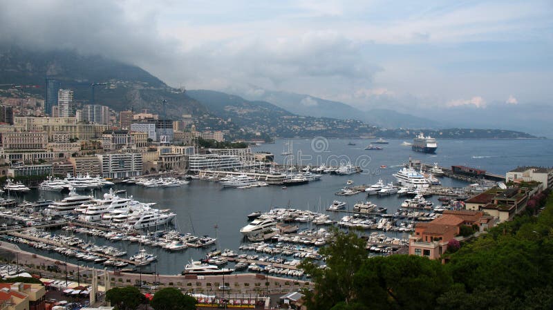 Monaco sea view stock photo. Image of land, marina, monaco - 235670806