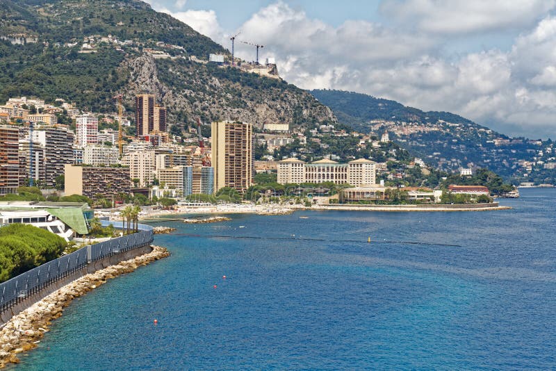 Monaco - View To the Harbour from the Rock Stock Photo - Image of ...