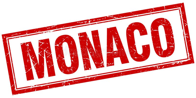 Monaco stamp stock vector. Illustration of textured - 125216642