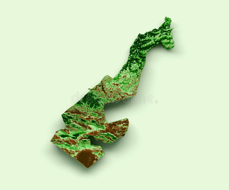 Monaco Topographic Map 3d Realistic Map Color 3d Illustration Stock Illustration - Illustration ...