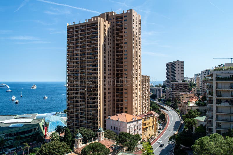 View of the City and the Sea from a High Observation Point Stock Photo ...