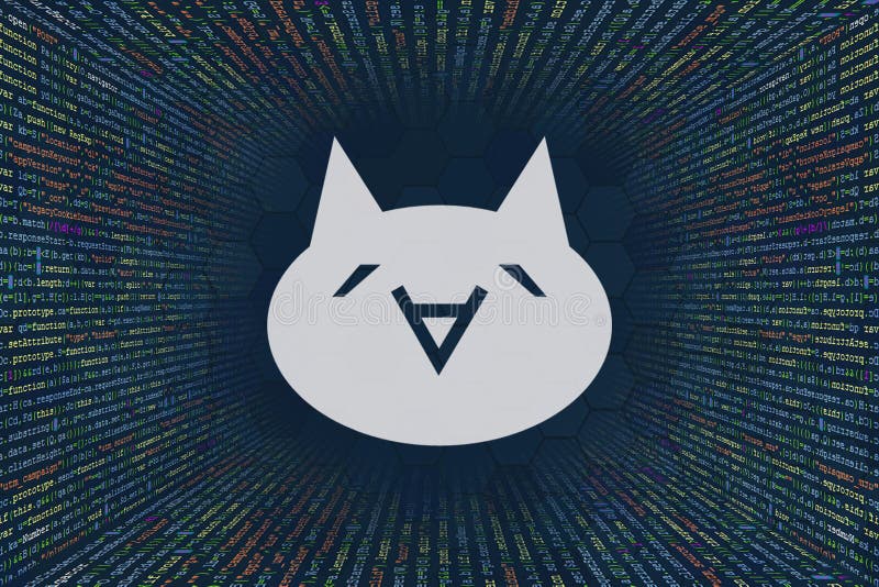 Monacoin Mona Cryptocurrency Symbol A Tunnel From A Computer Program Code Programmer Strings