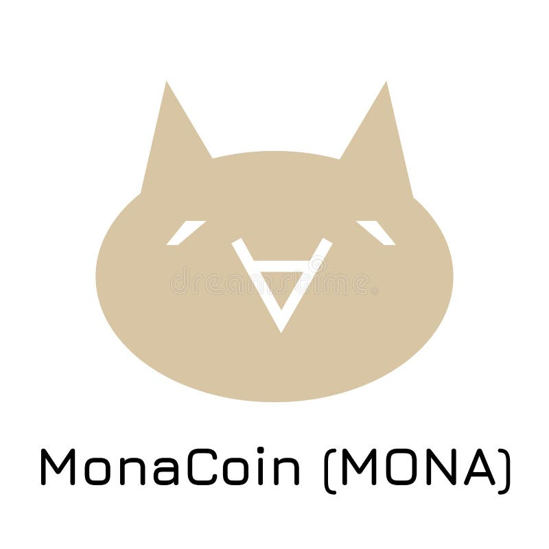 MonaCoin MONA Moneda Crypto Del Ejemplo Del Vector Ilustración del ...