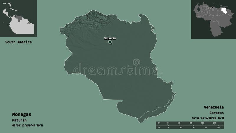 Monagas, State of Venezuela,. Previews. Administrative Stock ...