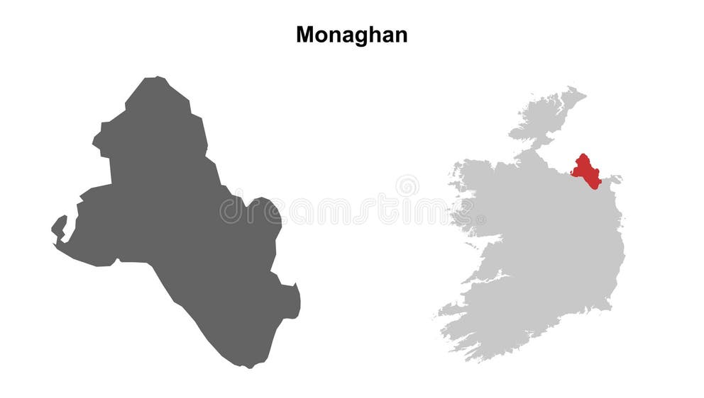Monaghan Outline Map Stock Illustrations – 72 Monaghan Outline Map ...