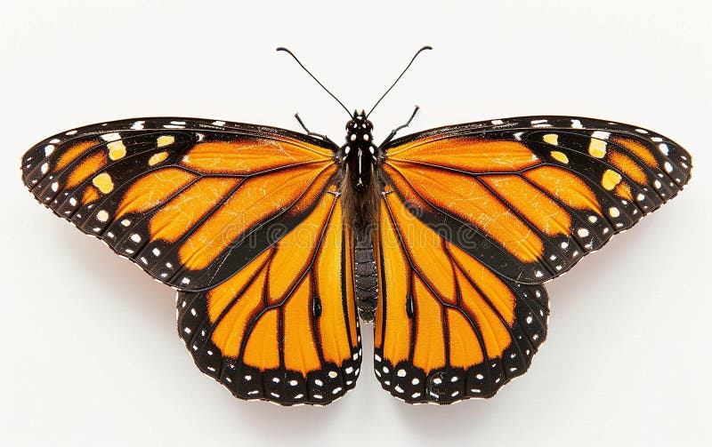 Monarch Butterfly Design on White Background -Generative Ai Stock Photo ...