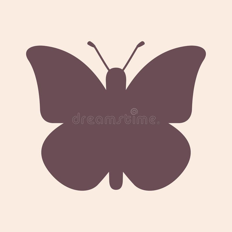 Monarch Butterfly Outline Vector Shape Stock Illustration ...