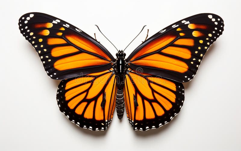 Monarch Butterfly on Transparent Background -Generative Ai Stock ...