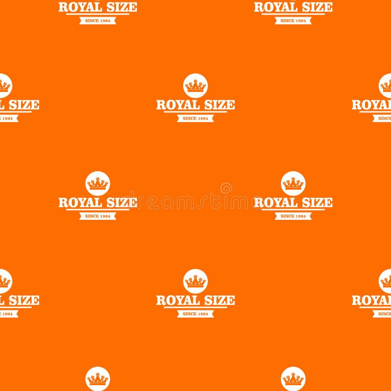 Monarch King Pattern Vector Orange Stock Vector - Illustration of ...