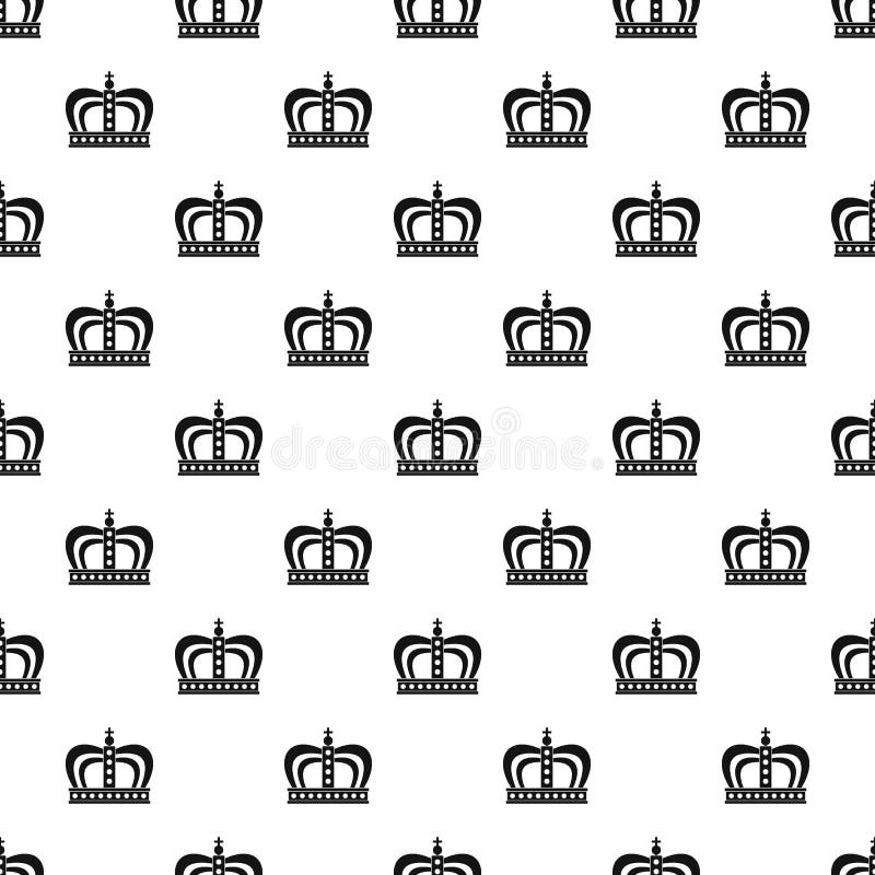 Monarchy Crown Pattern Vector Stock Vector - Illustration of kingdom ...