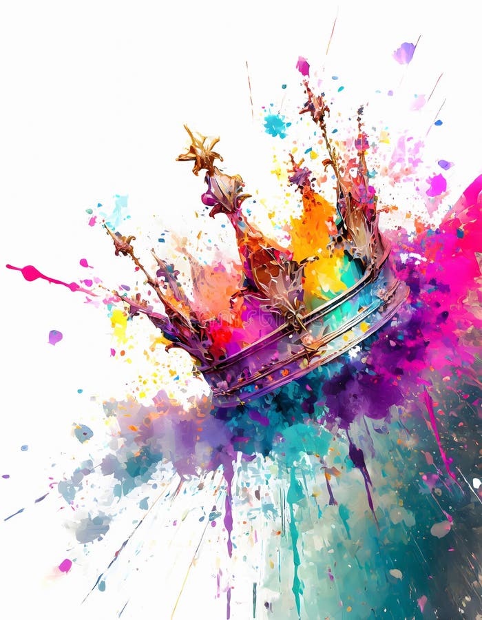 Vivid crown stock illustration. Illustration of paint - 311053656