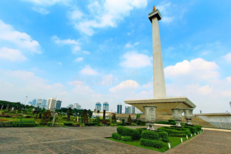 National Monument Monas. Merdeka Square, Jakarta, Indonesia Stock Image ...