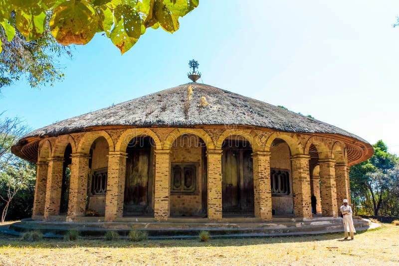 LAC TANA, ETIOPIE, Le 21 Avril 2019, Fresques Religieux Sur Le Mur De ...