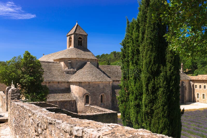 Monasteries of the Cistercian Stock Image - Image of building, france ...