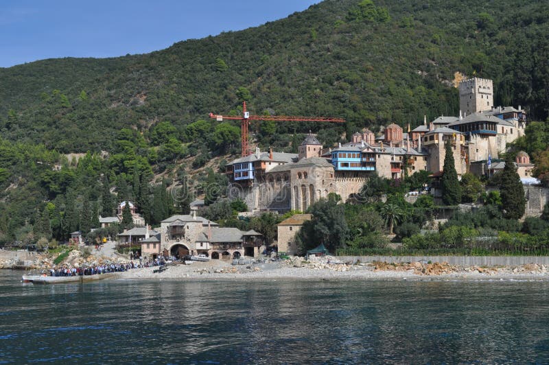The Monastery of Docheiariou is a Monastery Built on Mount Athos Stock ...
