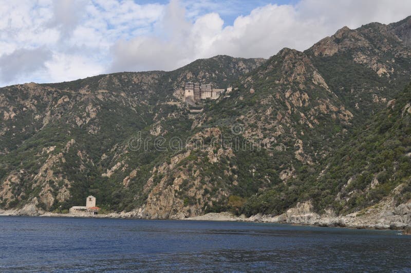 The Monastery of Simonos Petras is a Monastery Built on Mount Athos ...