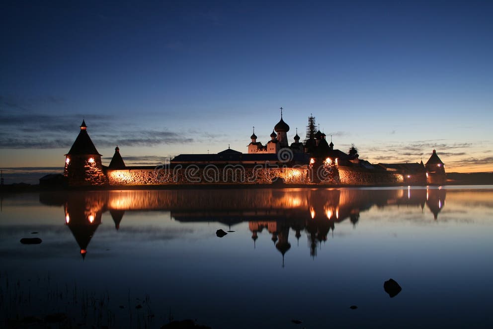 Monasterio de Solovetsky imagen de archivo. Imagen de cubo - 13528779