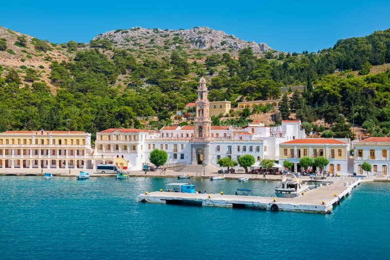 371 Monastero Di Panormitis Isola Di Symi Grecia Foto stock - Foto ...