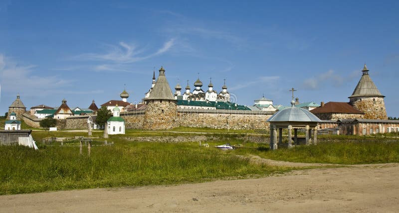 Monastero Di Solovki, Russia Fotografia Stock - Immagine di monastero ...