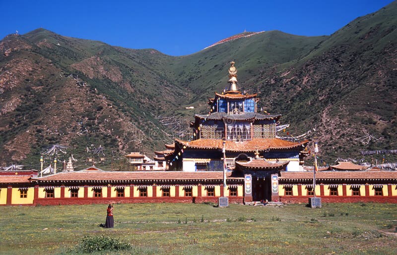 Monastery stock image. Image of monastery, eastern, yellow - 12872183