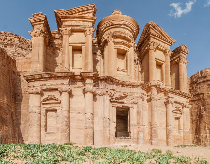 The Monastery (Al Deir) in the Ancient City Petra, Jord Stock Image ...