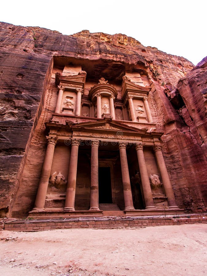 The Monastery in the Ancient Petra, Jordan Stock Photo - Image of ...