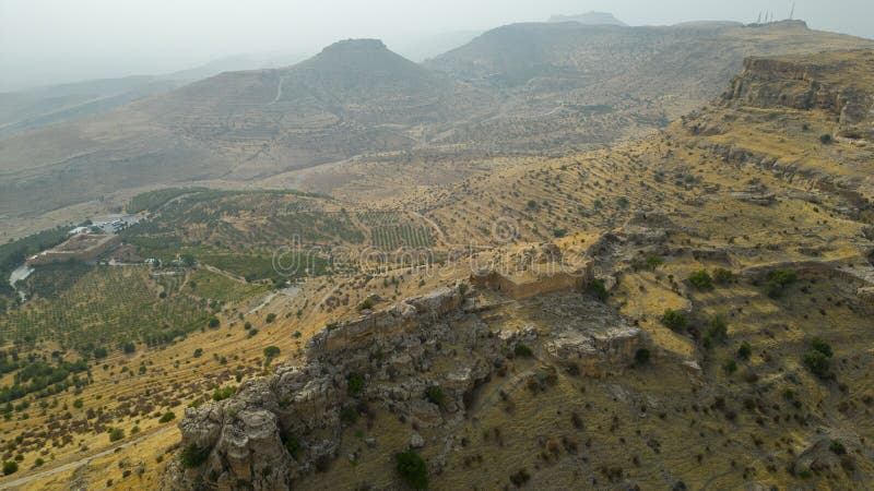 Monastery Architecture Built on a Cliff on a Mountain in an Old and ...