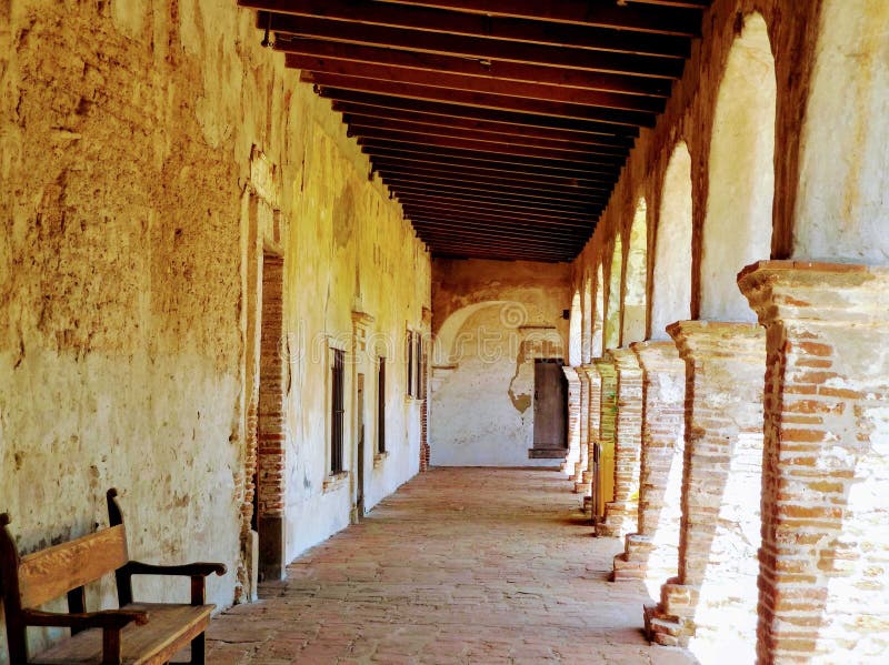 Monastery stock image. Image of outdoor, hallway, architecture - 125555781