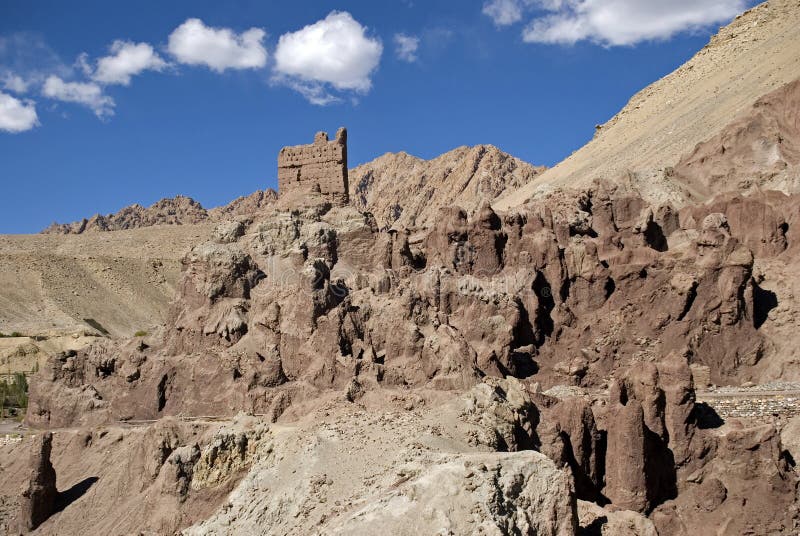Monastery, Basgo, Ladakh, India Stock Photo - Image of natural ...