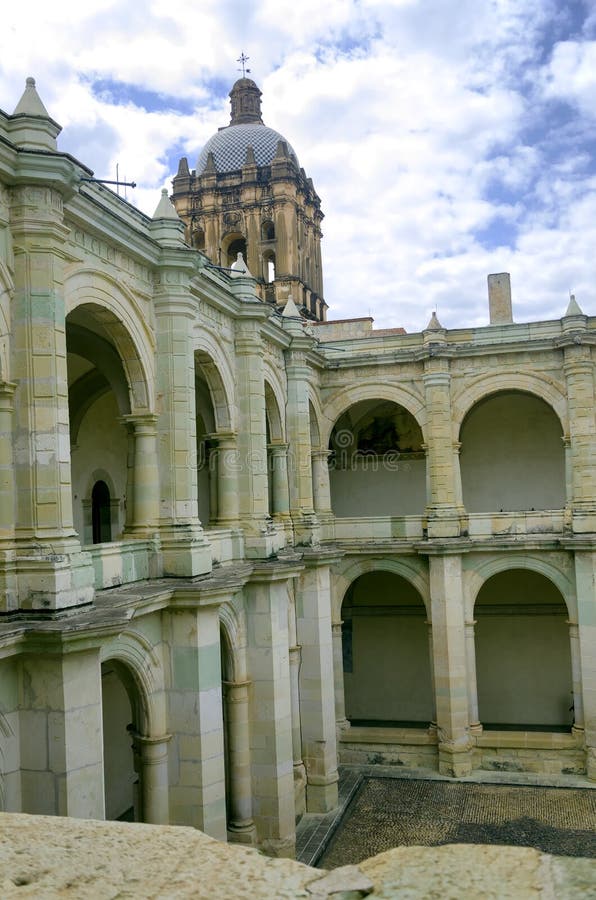 Architecture Inside of the Monastery in Oaxaca, Mexico Stock Photo ...