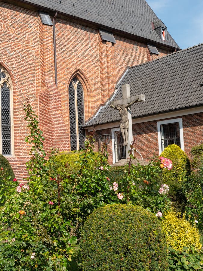 Monastery at Burlo in Germany Stock Photo - Image of borken, house ...